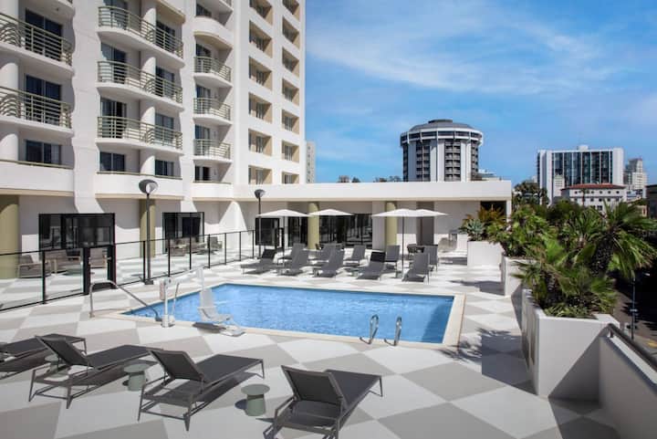 Near Waterfront | Balcony. City View + Restaurant - Coronado