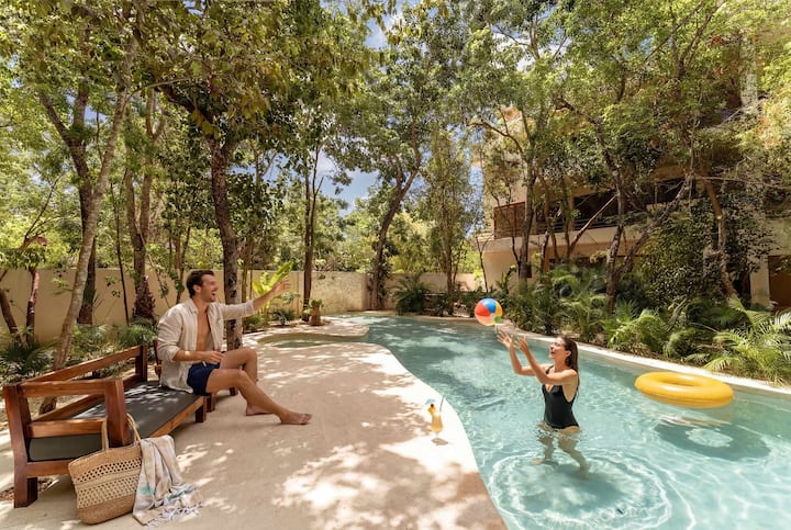 Stylish Ground-floor 3br Haven ,Luxe&nbsp;Plunge&nbsp;Pool - Riviera Maya