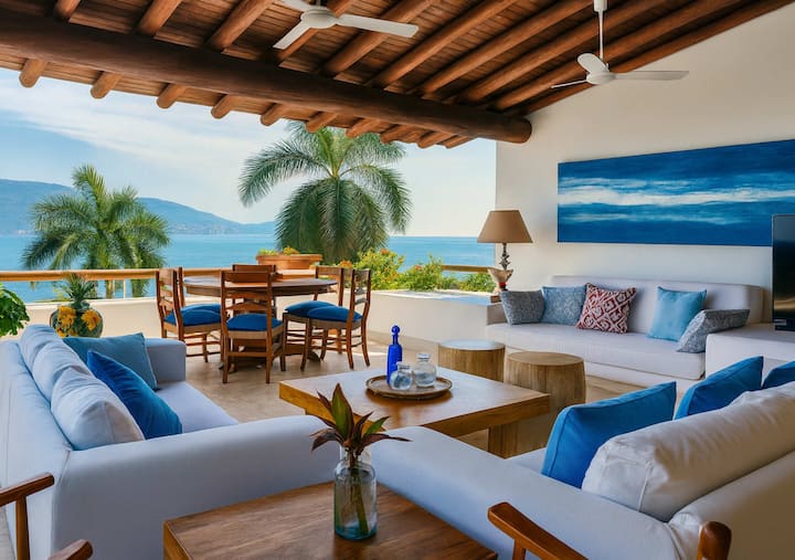 Villa Frente Al Mar Con Jacuzzi Privado - Ixtapa Zihuatanejo
