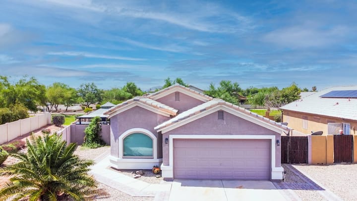 Villa Chic - Piscine, Jacuzzi, Hamac, Lit King Siz - Casa Grande, AZ