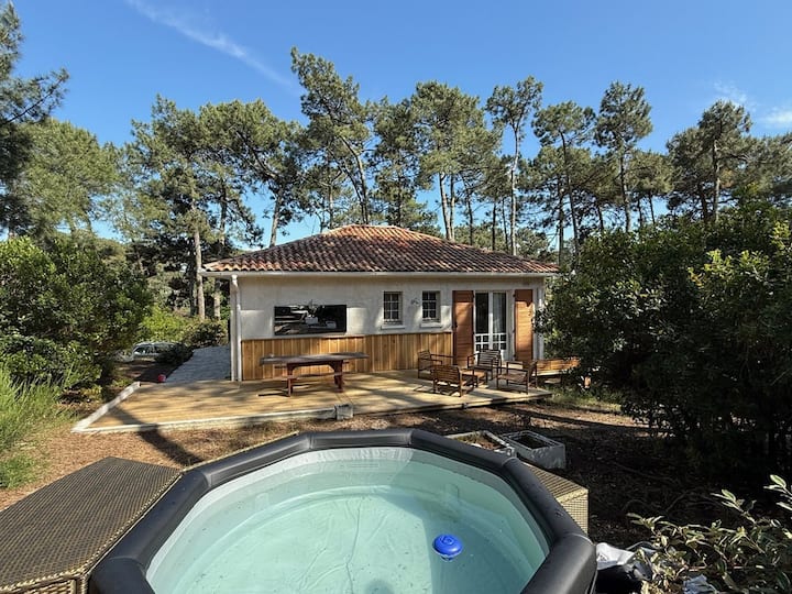 Grande Villa Sur Les Hauteurs De Piraillan Avec Ja - Cap Ferret