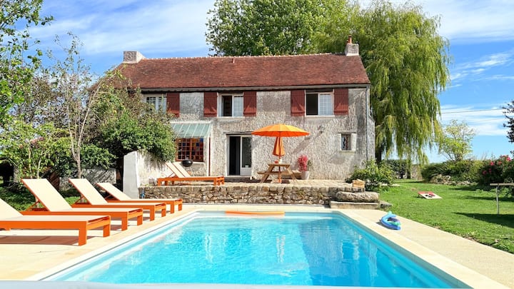 Villa Woodstock69 Piscine Chauffée à 1h30 De Paris - Montmirail