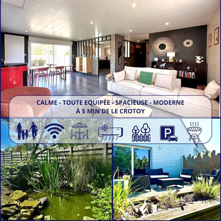Maison Cosy - Plage & Le Crotoy à 7 Min - Somme