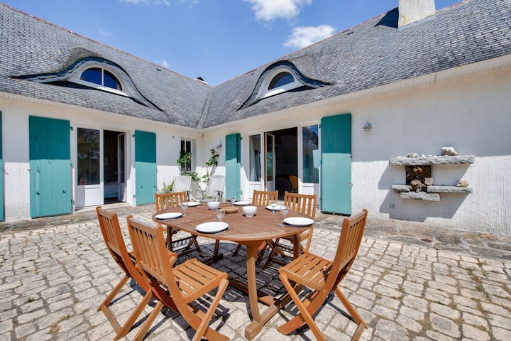 Grande Maison Face à L'océan Avec Jardin Pour 11 - Ploudalmézeau