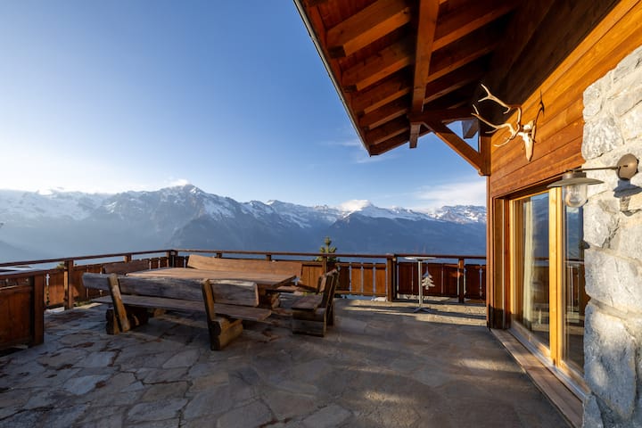 Chalet Chafrebelle - Sauna & View - Nendaz