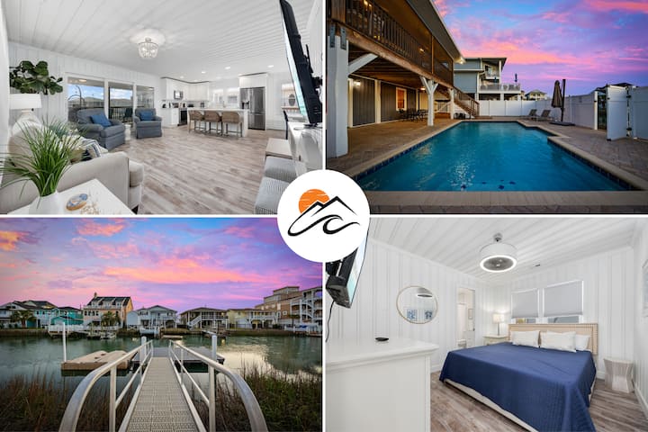 Summer Breeze | 5br Waterfront Home W Heated Pool - North Myrtle Beach, SC