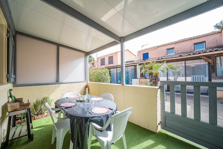 Notre Patio - Maisonette Climatisée Proche Plage - Saint-Cyprien