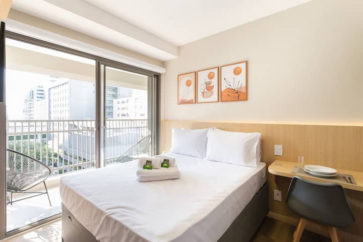 Studio With Balcony And Leisure Near Paulista Av. - Paraíso