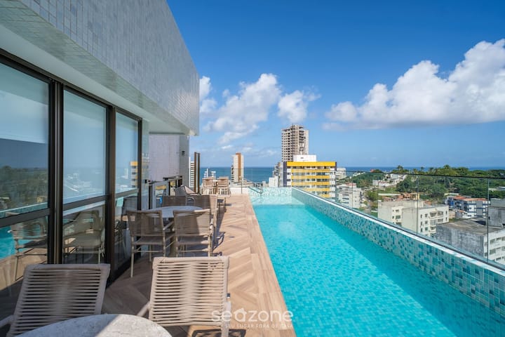 Apt W/ Spectacular View 500m From The Sea Znb1304 - Rio Vermelho