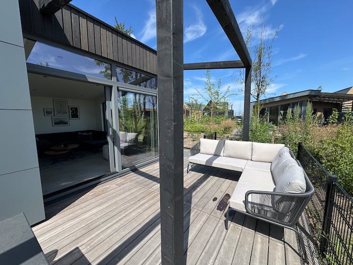 Enkhuizer Strand Chalet Suydersee Huys Mit Zaun & - Enkhuizen