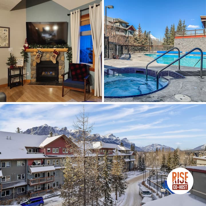 Sunset Views | Lofted 2-storey | Pool + Hot Tub - Canmore