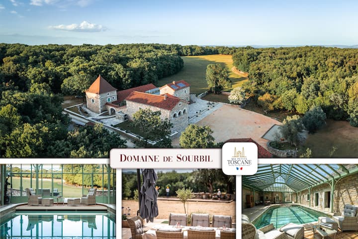 Domaine De Sourbil - Piscine Chauffée - 33 Personn - Saint-Antonin-Noble-Val