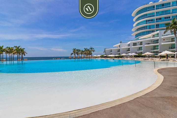 Oceanview 1 Br Condo With Private Beach - Pools - Bucerias
