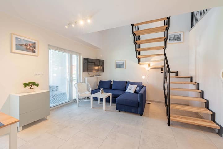 Zaciszna 13 | Apartment With Mezzanine | Parking - Niechorze