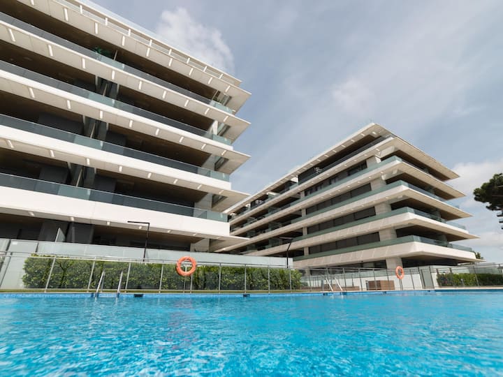 Espectacular Apartamento, Vistas Al Mar Y Piscina - Palamós