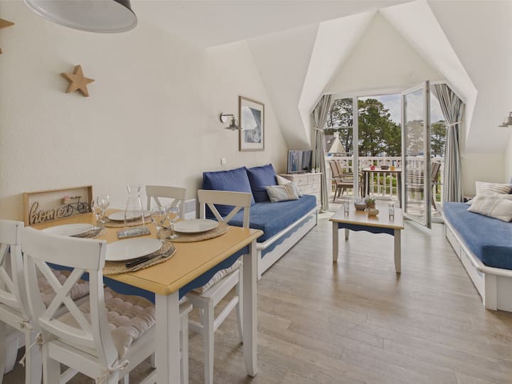 Balcon Vue Mer Et Piscine Pour 4 Personnes - La Forêt-Fouesnant