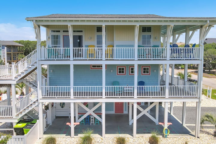 Stairway To Haven: Home In East Beach With - Oak Island, NC