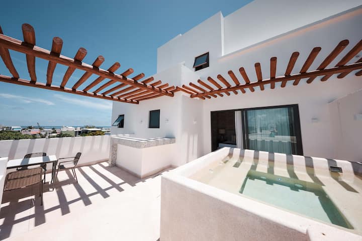 Apt Mantarraya: Private Plunge Pool & Terrace - Puerto Morelos