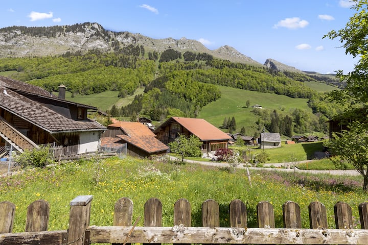 Famille & Nature Dans Chalet Traditionnel - Jaun