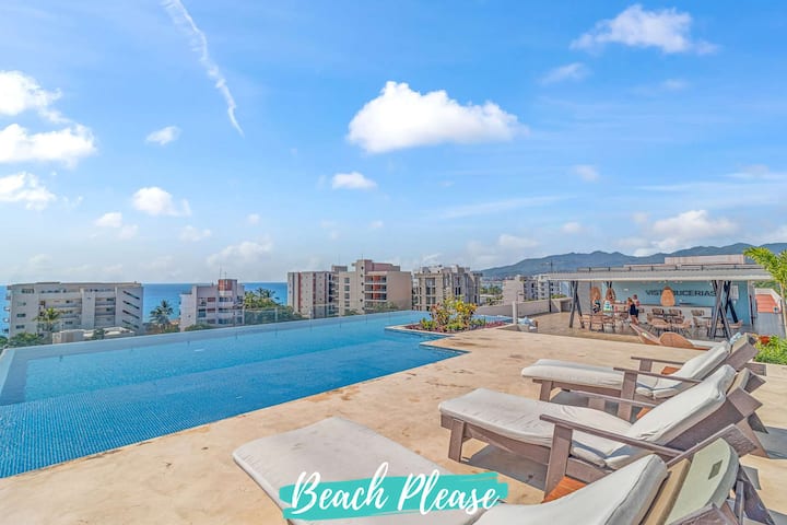 2br W Rooftop Pool, Stunning Views & Parking: Vist - Bucerías