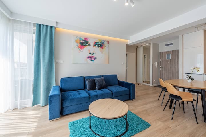 Morska 14 | Navy Blue Apartment | Pool | Sauna - Rewal