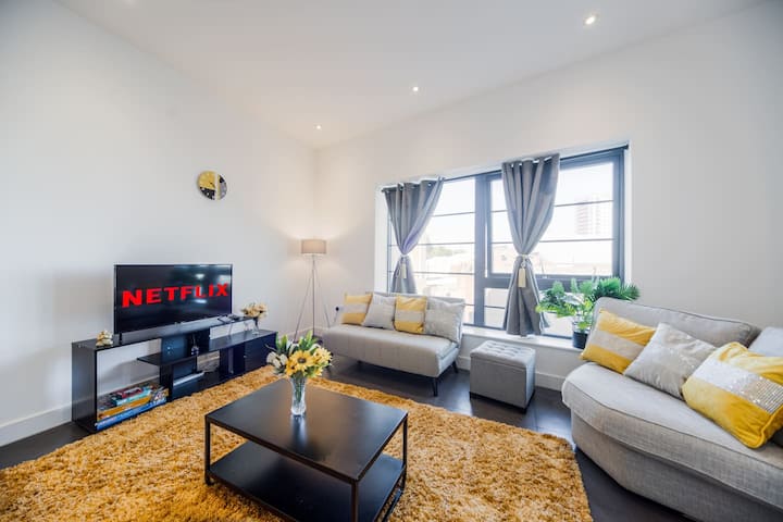 2 Bed|excelo2|30minstolondon|riverview|500mb Wifi - Woolwich