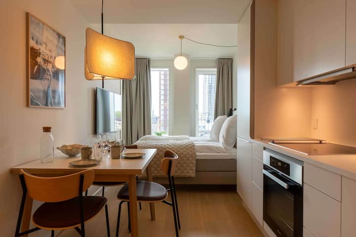 Cozy 9th-floor Apartment In Vesterbro - Copenhague