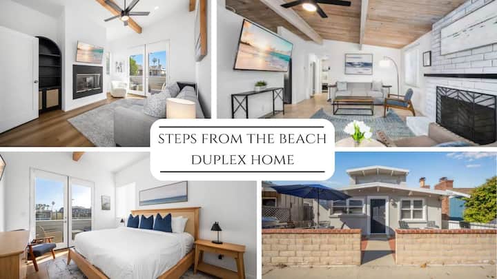 5 Bed 4 Bath Duplex Home - Steps From The Beach - Newport Beach, CA