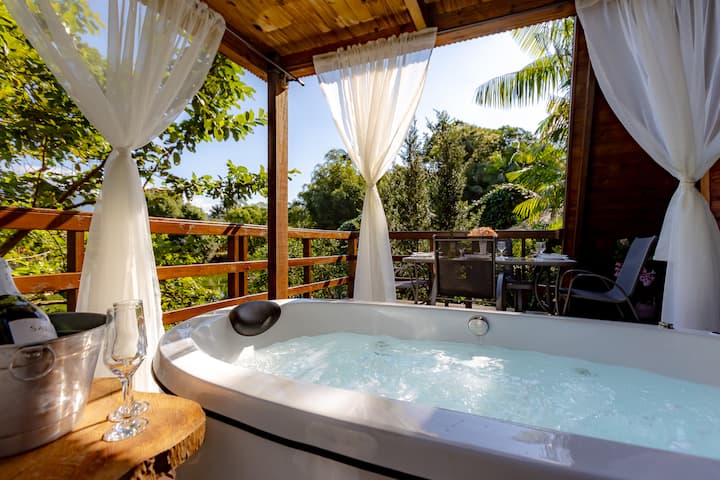 Chalé Confortável Com Pisc,wifi, Garagem E Jacuzzi - Campo Alegre