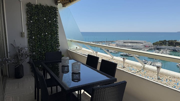Appartement 3p Magnifique Vue Mer Wifi Box Bat Du - Villeneuve-Loubet