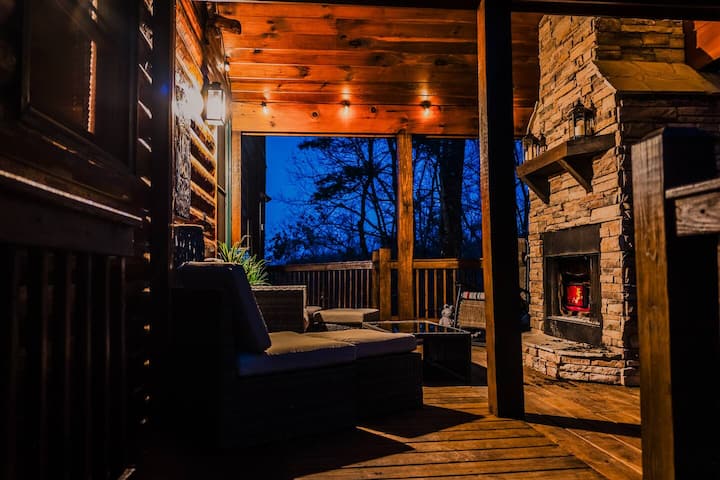 Hot Tub - Private Custom Cabin - 3 Min To Br - Blue Ridge, GA