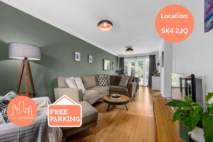 3 Bed Stockport Home By City Superhost - Stockport