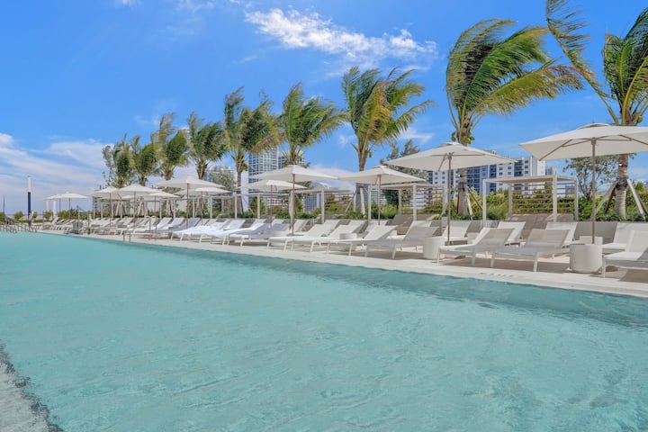 Palms & Peace | Elegant 1br / 1.5ba In Miami Beach - Miami Beach, FL