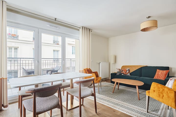 T3 Spacieux + Cuisine | Gare à 5 Min, Paris Direct - ibis Levallois Perret