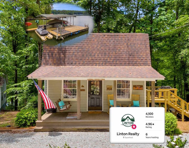 Carter's Cabin With Dock On Lake Hartwell - Lake Hartwell State Park, Fair Play