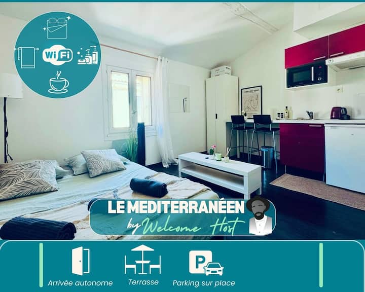 Le Studio Méditerranéen, Charmant, Secteur Gare - Montpellier