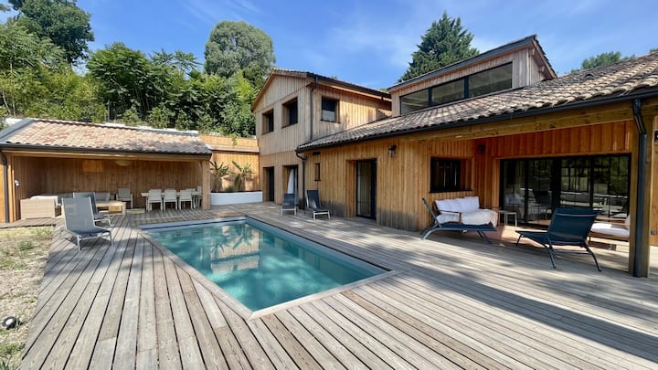 Villa D’exception Avec Piscine & Vue Forêt - Lacanau