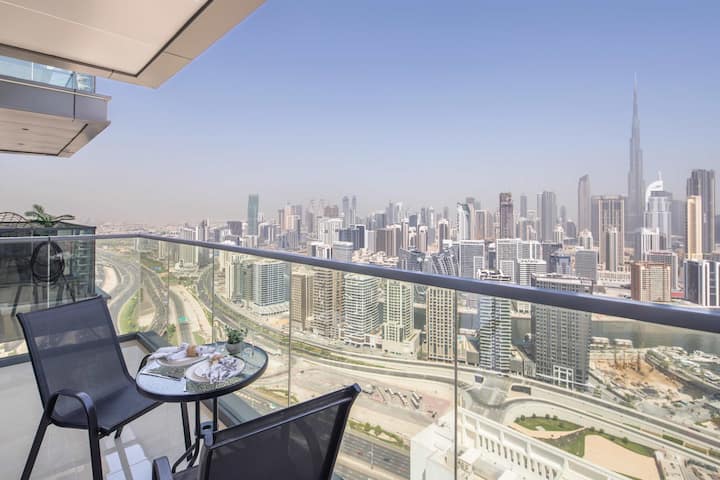 Splendid 1br In Business Bay W/ Burj Khalifa Views - Dubai