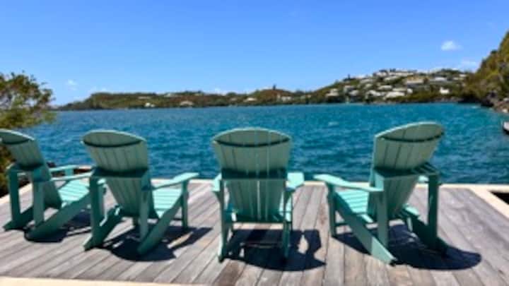 Island Chic 3br W/ Dock + Outdoor Lounge Vibes - Bermuda