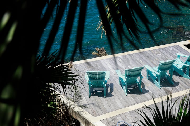 Island Chic 3br W/ Dock + Outdoor Lounge Vibes - Bermudes