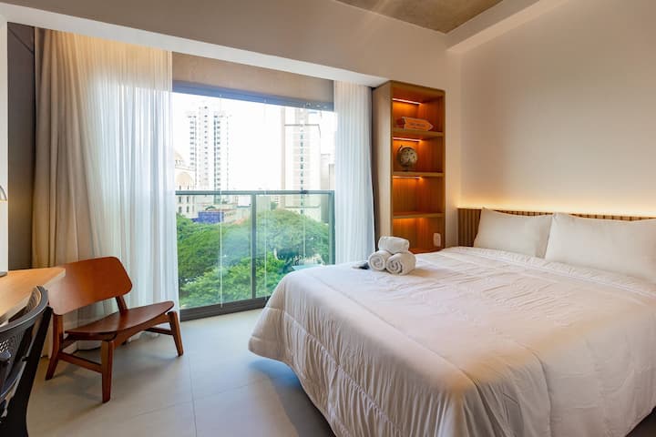 Viva O Melhor De Sp: Apt Confortável C/ Wi-fi - Liberdade