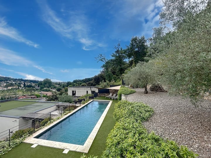 Villa Modern Palomenzo - Pool & Panoramic Views - Biot