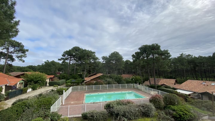 Petite Maison Avec Jardin Privatif & Piscine - Lacanau