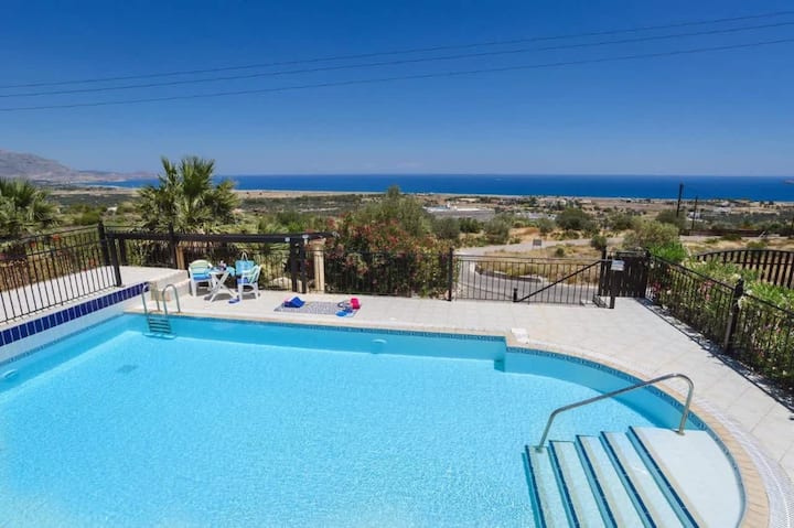 Little Blue Sea View Kalathos Villa W Private Pool - Lindos