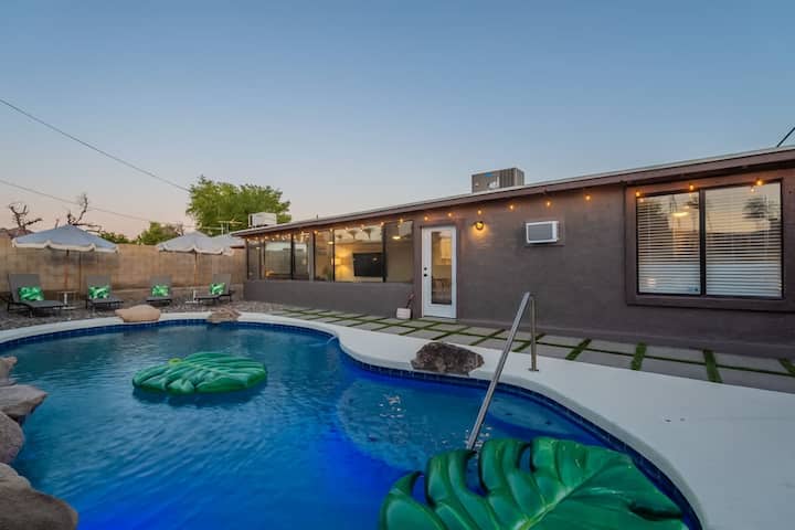 Retraite Spacieuse De 5 Chambres + Salle De Jeux - Phoenix, AZ