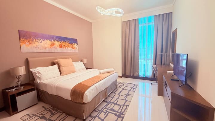 Luxury 19th Floor Apt 75 Inch Smart Tv - Manama