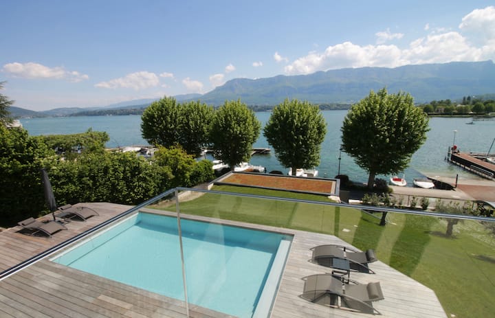 Villa D'exception Piscine Vue Et Accès Lac Direct - Aix-les-Bains