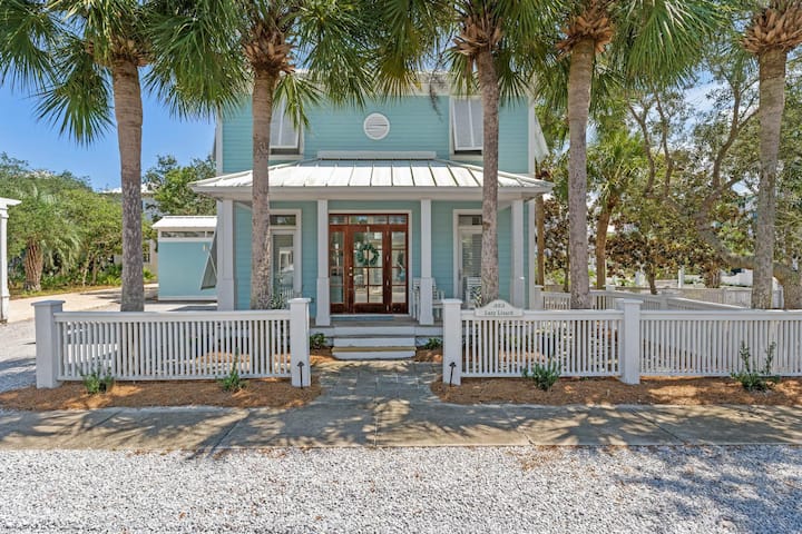 Beach Cottage - Steps From The Sand! Porch, Gazebo - Rosemary Beach, FL