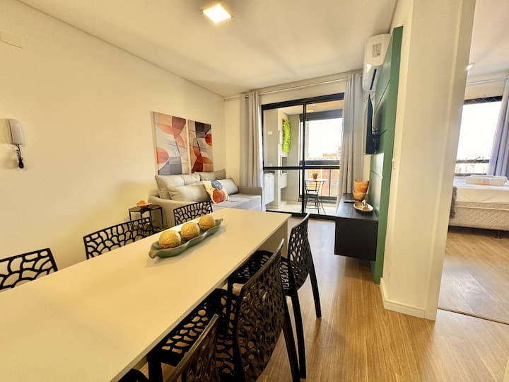 2 Bedrooms For 6 · Sky 18th Floor · View · Barbecue · Garage - Curitiba