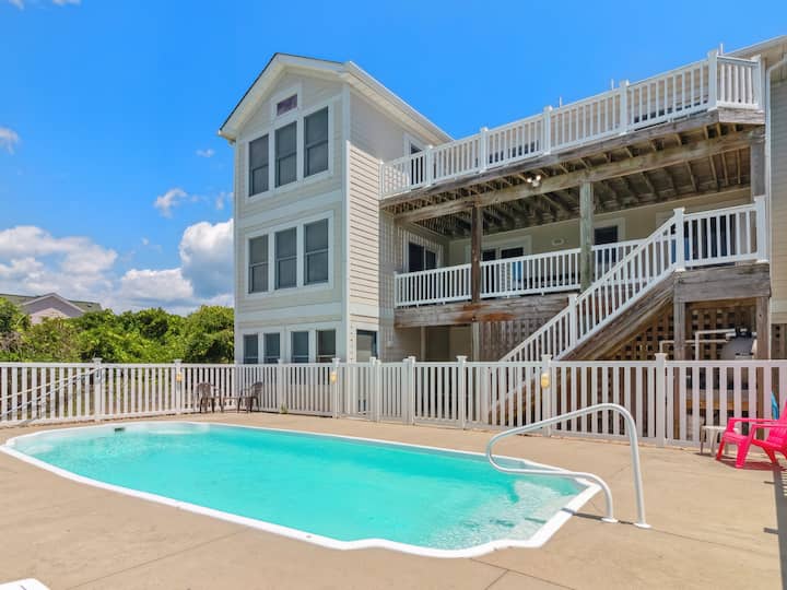 3058 Olive The Sun*elevator*pool*6 Ensuite Bedrms - Duck, NC